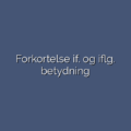 Forkortelse if. og iflg. betydning - Forkortelsen