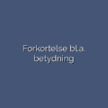 Forkortelse bl.a. betydning - Forkortelsen